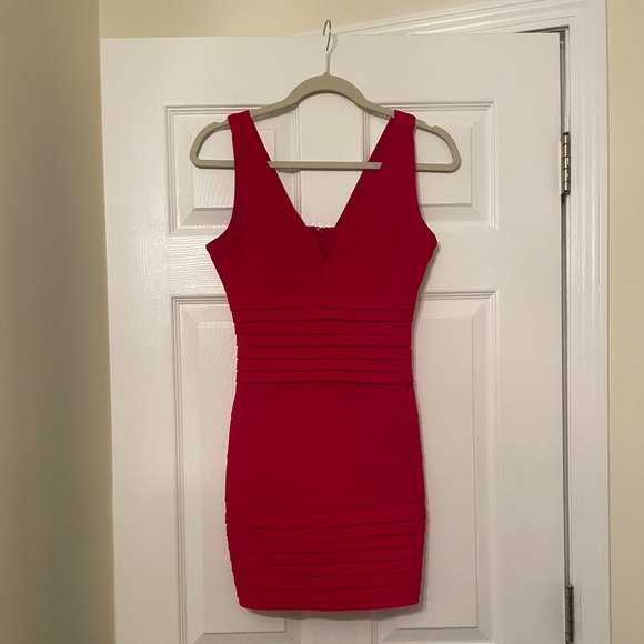 Tobi | Dresses | Tobi Red Bandage Mini Dress | Poshmark